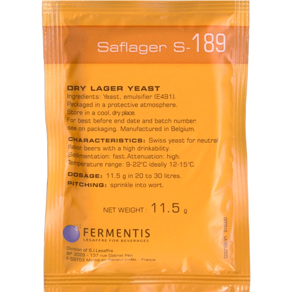 SafLager S-189 – Cheap Yeast Store